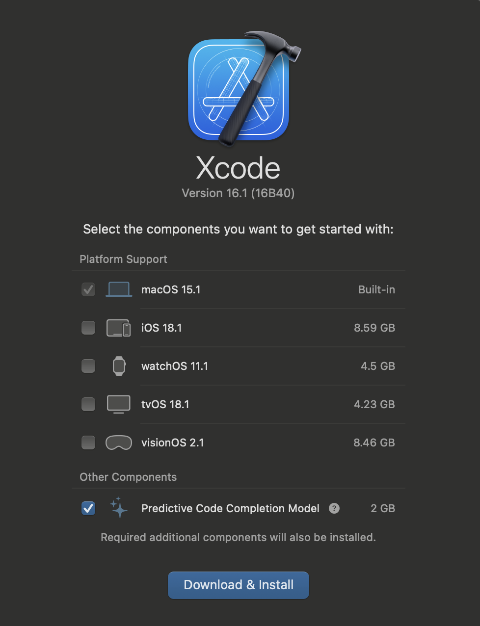 Xcodeのインストール